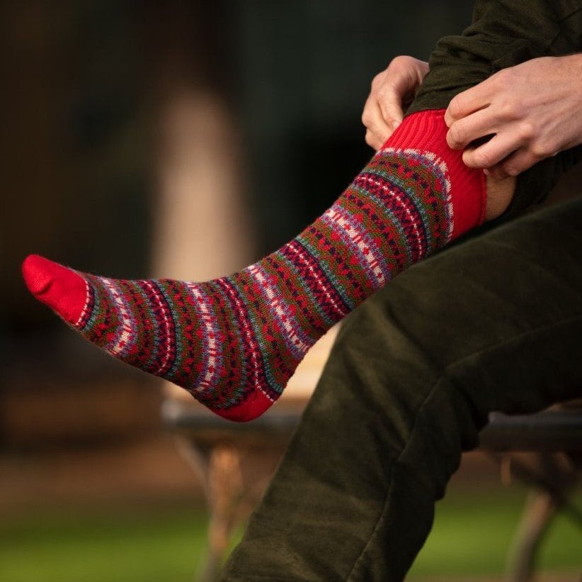 Mens red socks store
